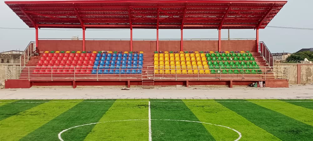 Tartan Track, Football Pitch And Seating Arena - pecksgrey.com